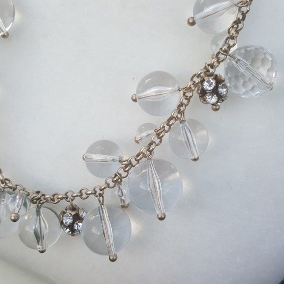 J. Crew | Jewelry | J Crew Clear Chunky Balls Necklace | Poshmark